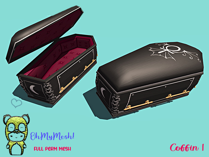 Second Life Marketplace - OhMyMesh! Coffin 1 - Full Perm Mesh